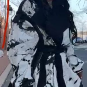 maison blanche | Jackets & Coats | Maison Blanche Blak White Long ...